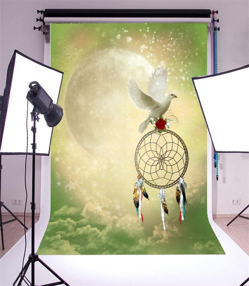 ABPHOTO 5x7ft Photography Backdrop Bokeh Halos Stars Dreamy Fairy Tale ...
