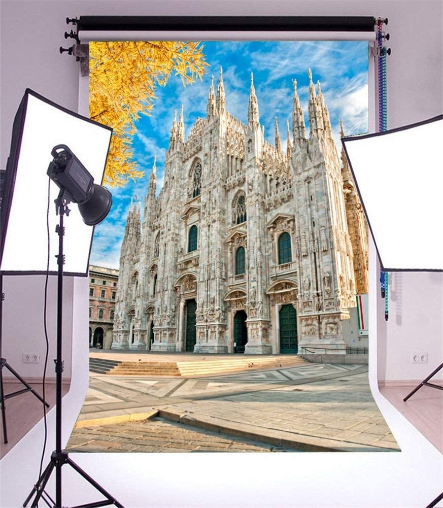 ABPHOTO 5x7ft Photography Backdrop Chruch Milan Cathedral Luxury ...