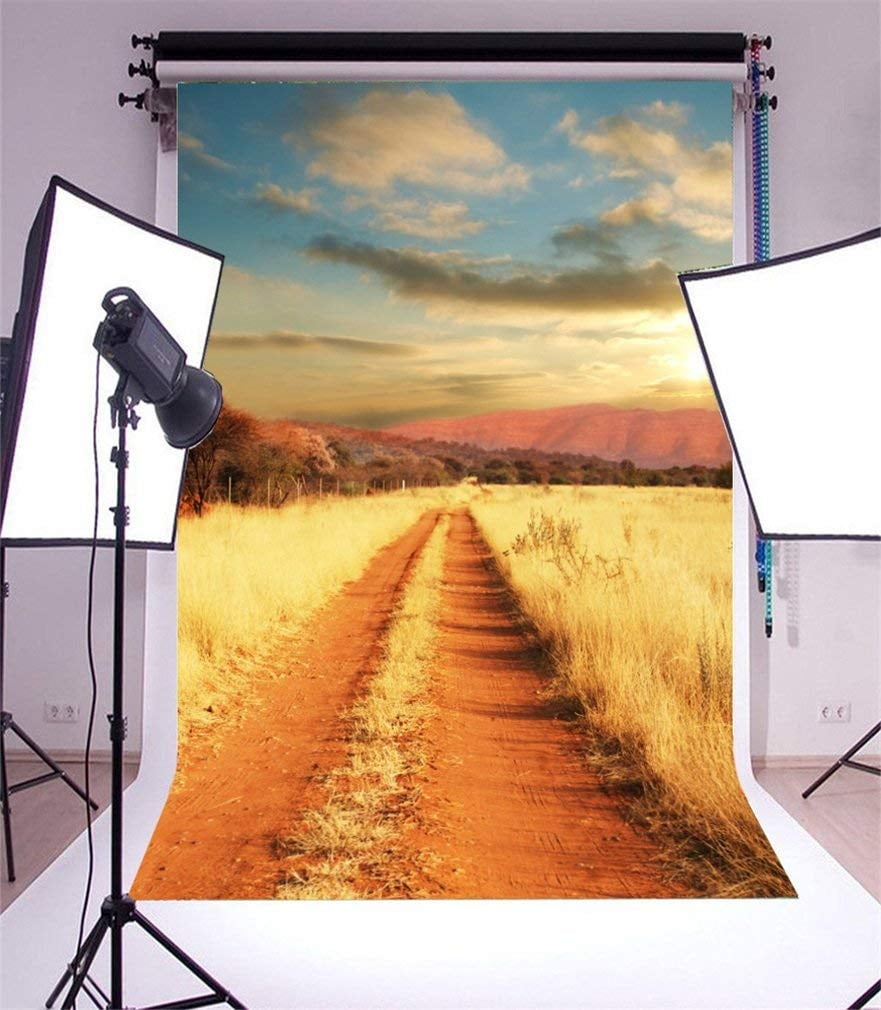 ABPHOTO 5x7ft Photography Backdrop Nature Landscape Mountain Golden ...