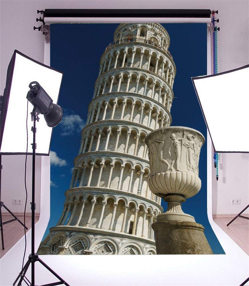 ABPHOTO 5x7ft Photography Backdrop Tourist Attraction in Pisa The ...