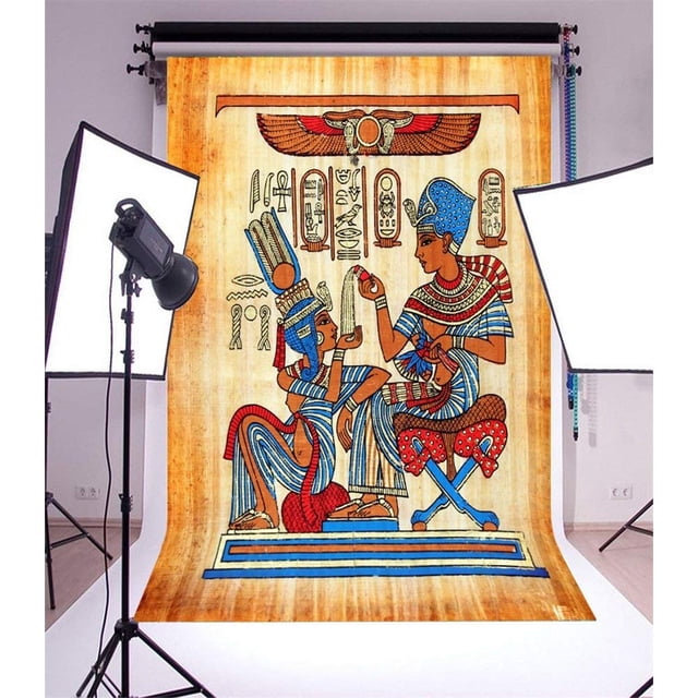 ABPHOTO 5x7ft Photography Backdrop Wall Painting Tomb Ancient Egyptian ...