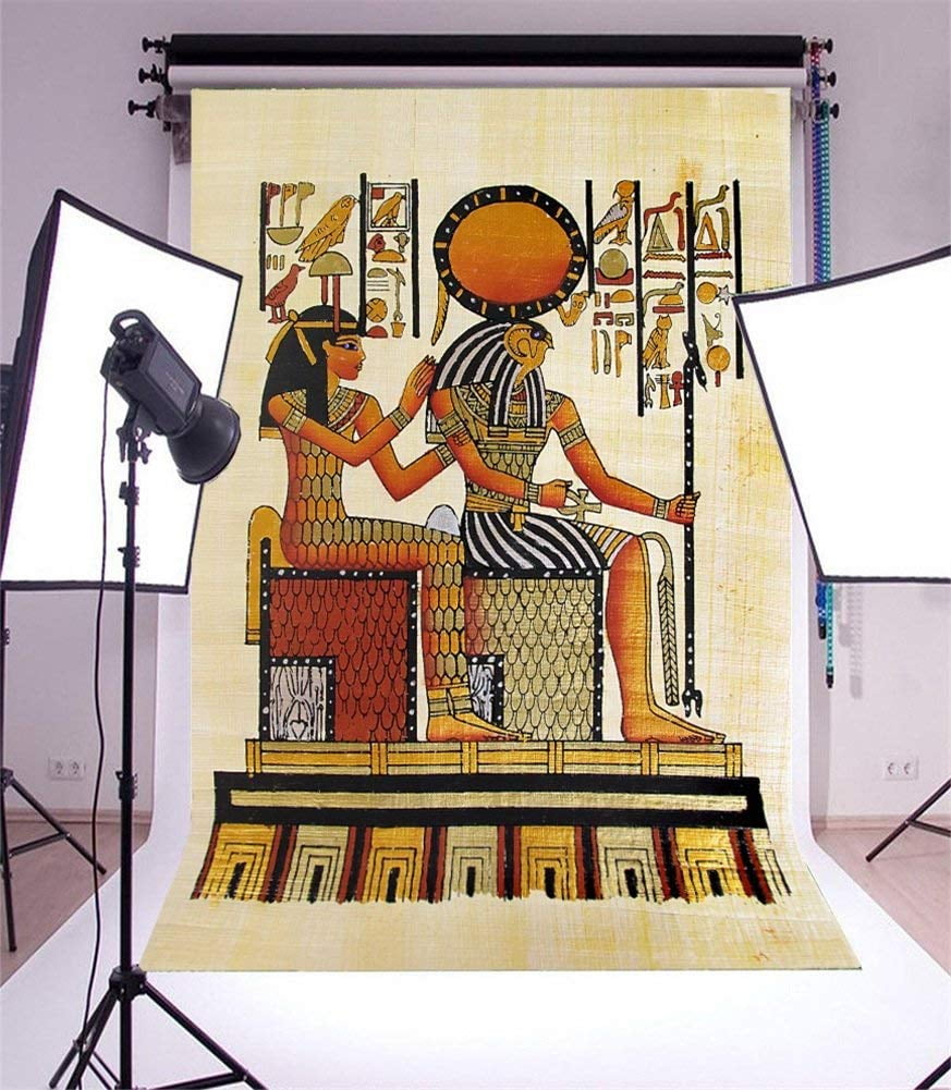 ABPHOTO 5x7ft Photography Backdrop Wall Painting Tomb Ancient Egyptian ...