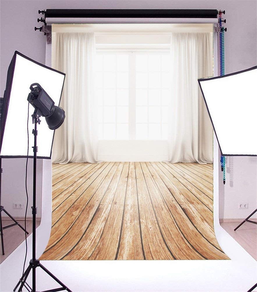 ABPHOTO 5x7ft Photography Backdrop Window with Curtains in Large Room ...