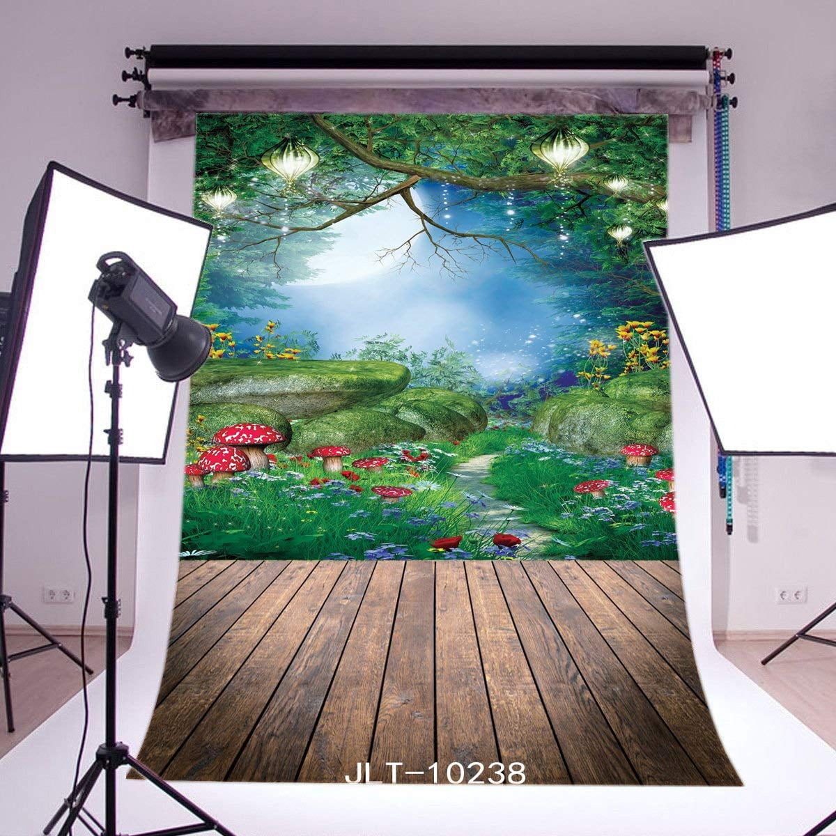 ABPHOTO 5x7ft Photography Backdrops Dreamy Fairy Tale Garden Flowers ...