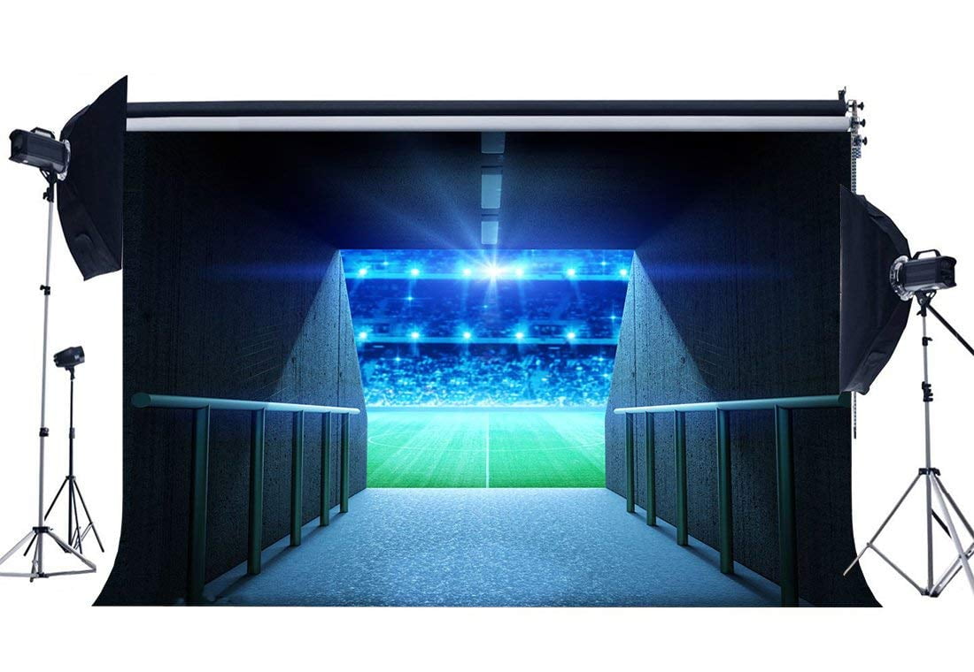 ABPHOTO 7x5ft Football Field Backdrop Stadium Approach Gate School Game ...