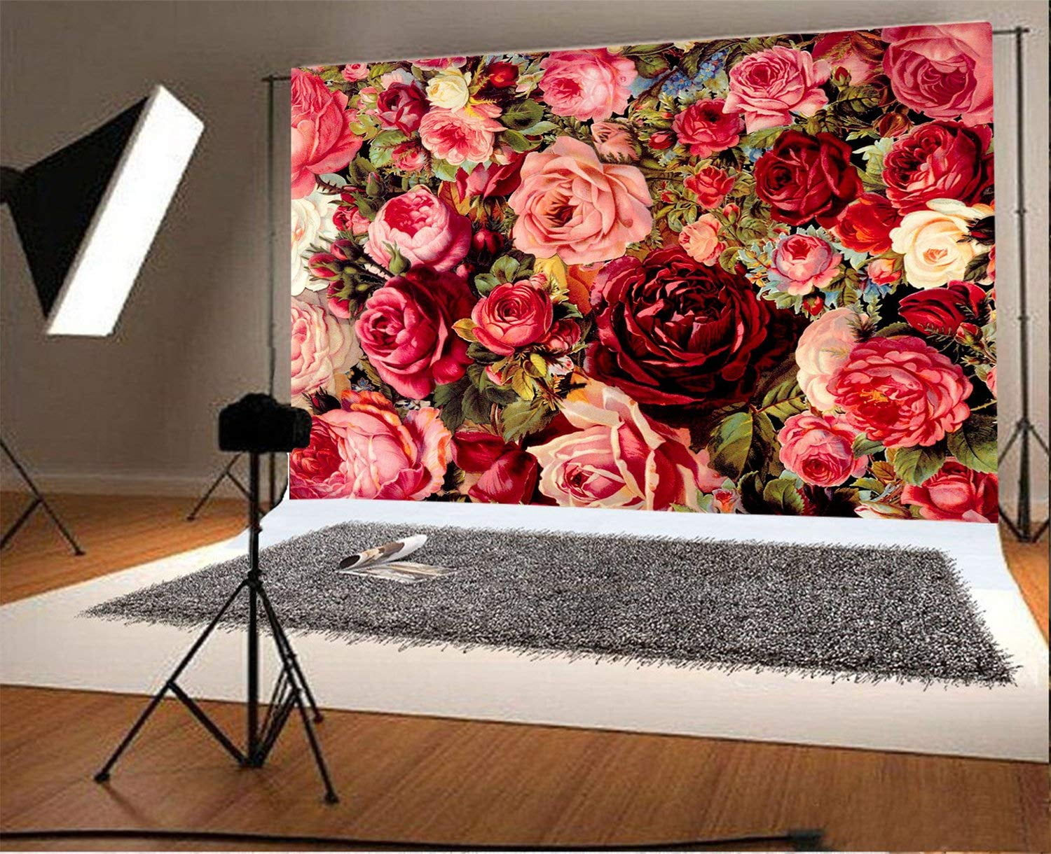 ABPHOTO 7x5ft Paint Colorful Wall Backdrop Floral Trendy Abstract DIY ...