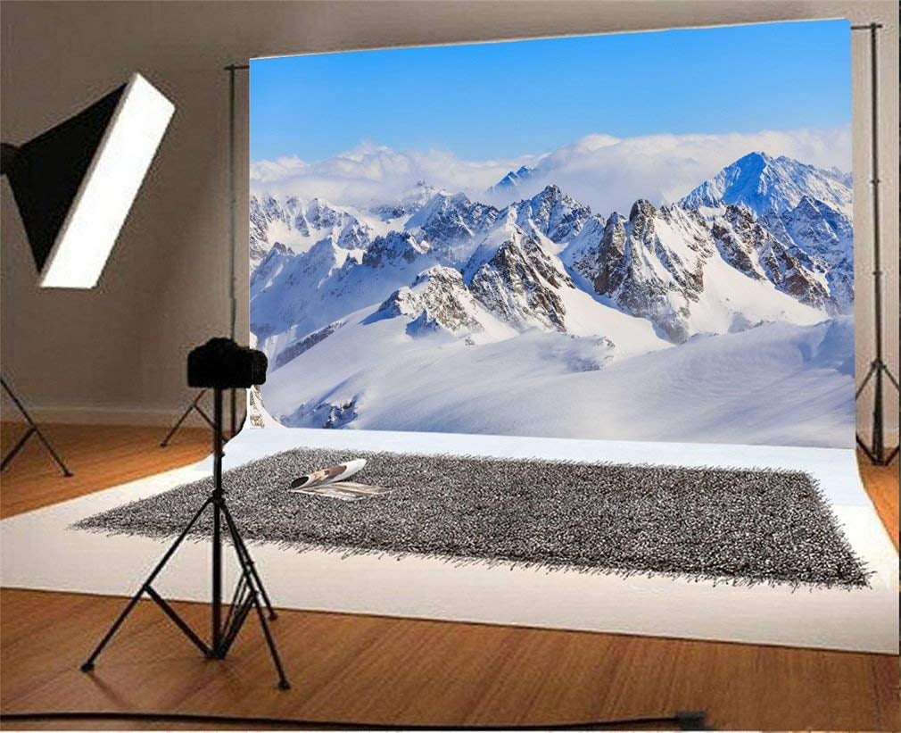 ABPHOTO 7x5ft Photography Backdrop Alps in Switzerland in Wintertime ...