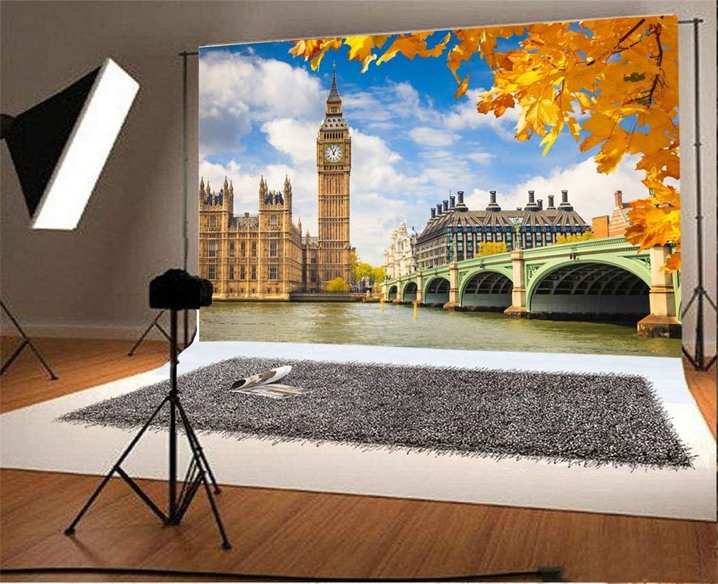 ABPHOTO 7x5ft Photography Backdrop Big Ben London Thames European ...