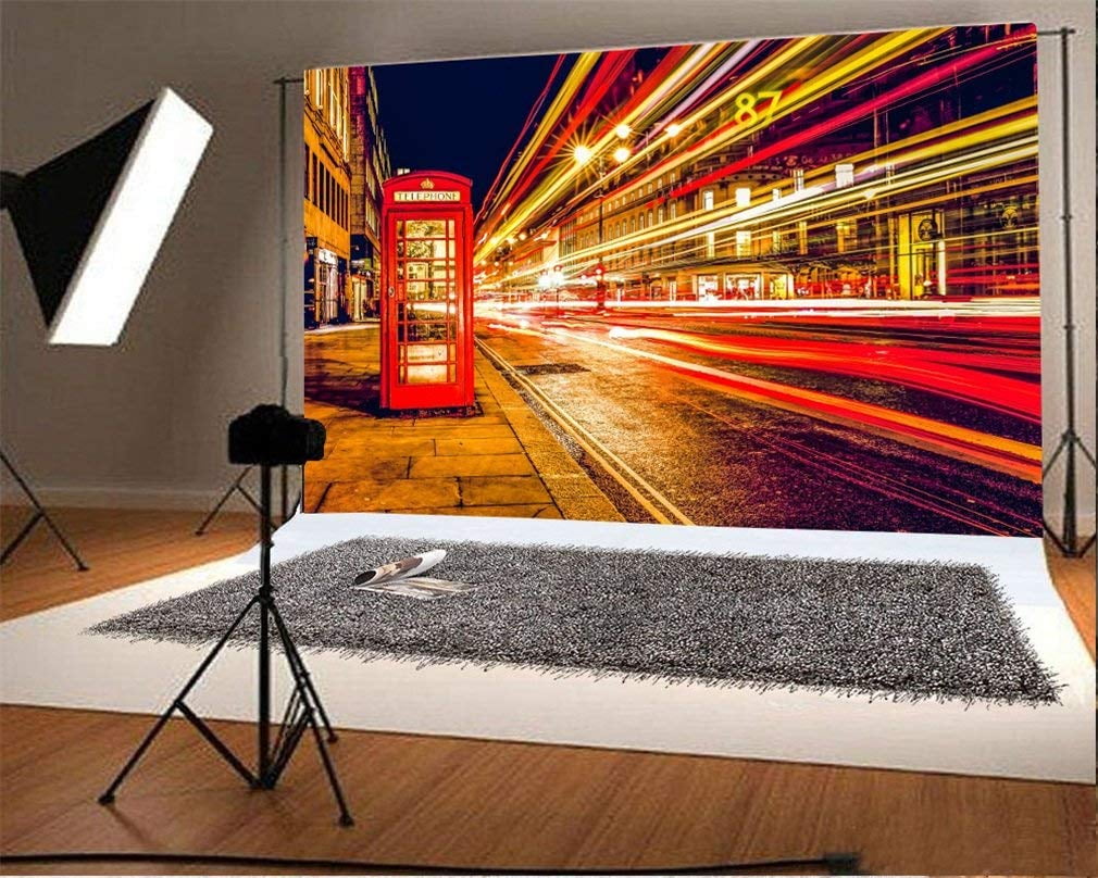 ABPHOTO 7x5ft Photography Backdrop Bokeh Halos Glitter Spots Telephone ...
