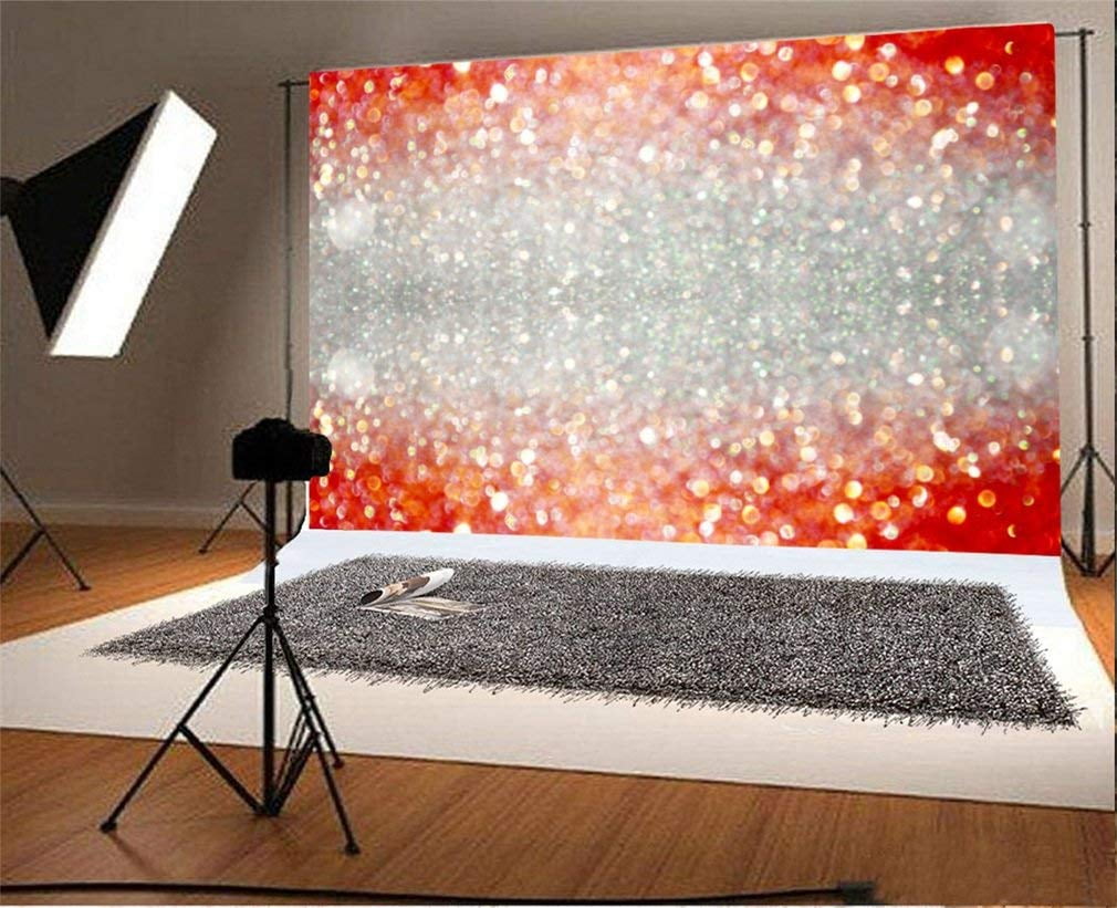 ABPHOTO 7x5ft Photography Backdrop Bokeh Sparkle Sequins Shining Lights ...
