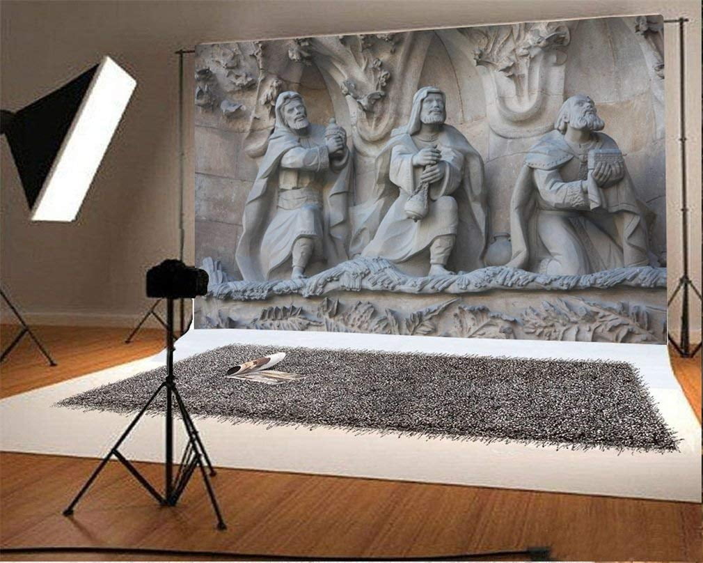 ABPHOTO 7x5ft Photography Backdrop Carving Statue Mural Painting ...