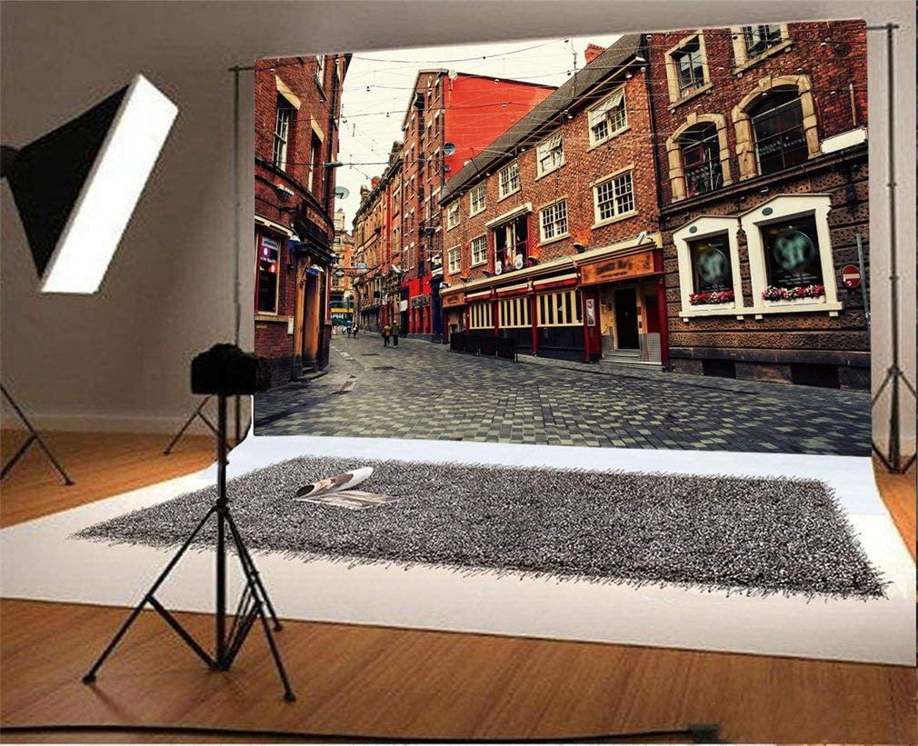 ABPHOTO 7x5ft Photography Backdrop City Center of Liverpool UK Street ...