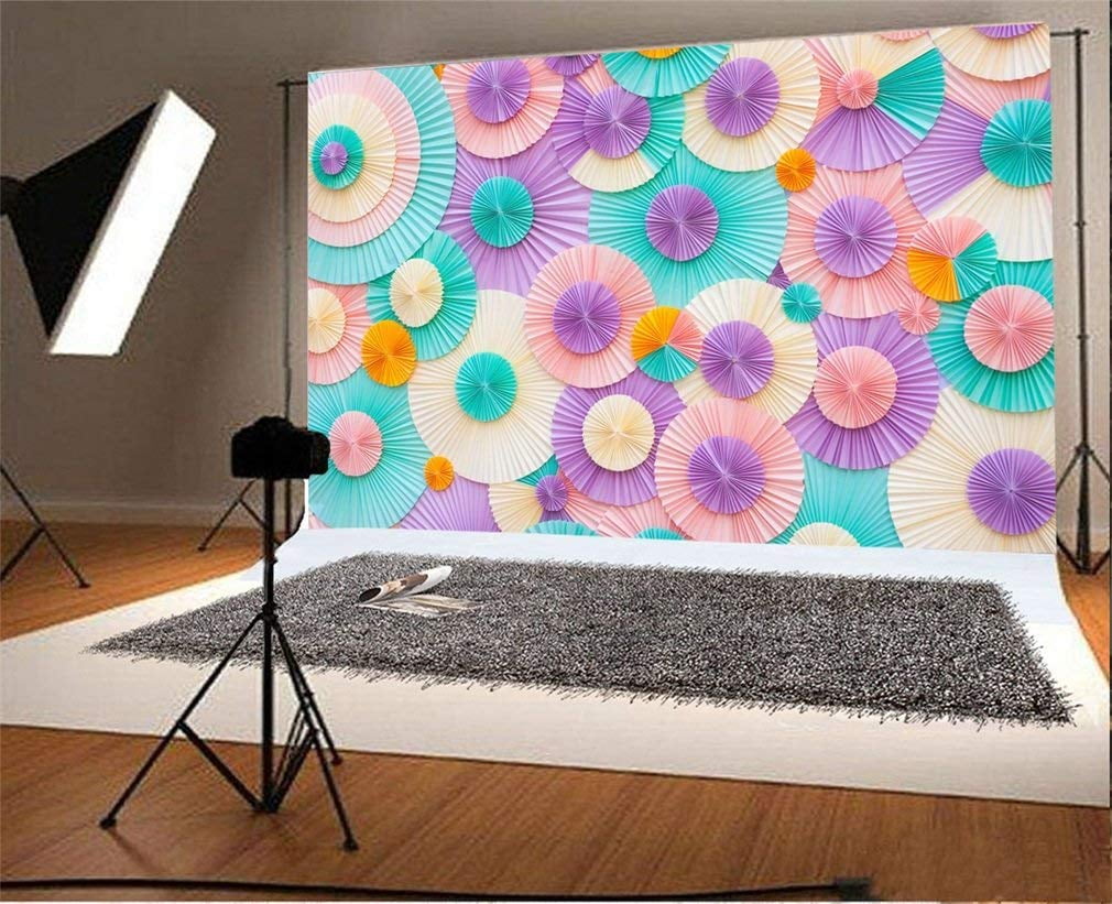 ABPHOTO 7x5ft Photography Backdrop Fancy Colorful Handmade Paper ...