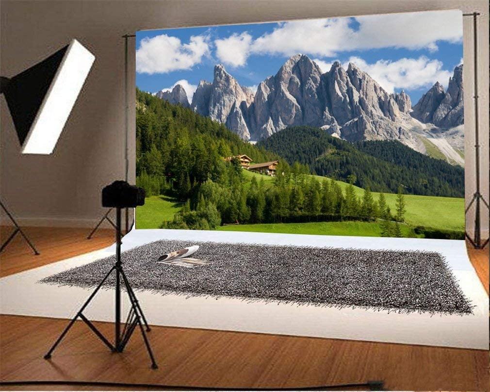 ABPHOTO 7x5ft Photography Backdrop Nature Landscape Elegant Mountains ...