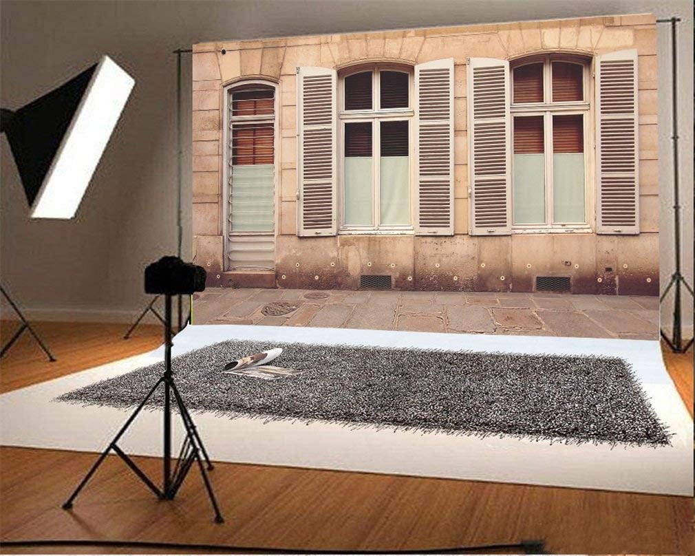 ABPHOTO 7x5ft Photography Backdrop Ric European Building French Sash ...