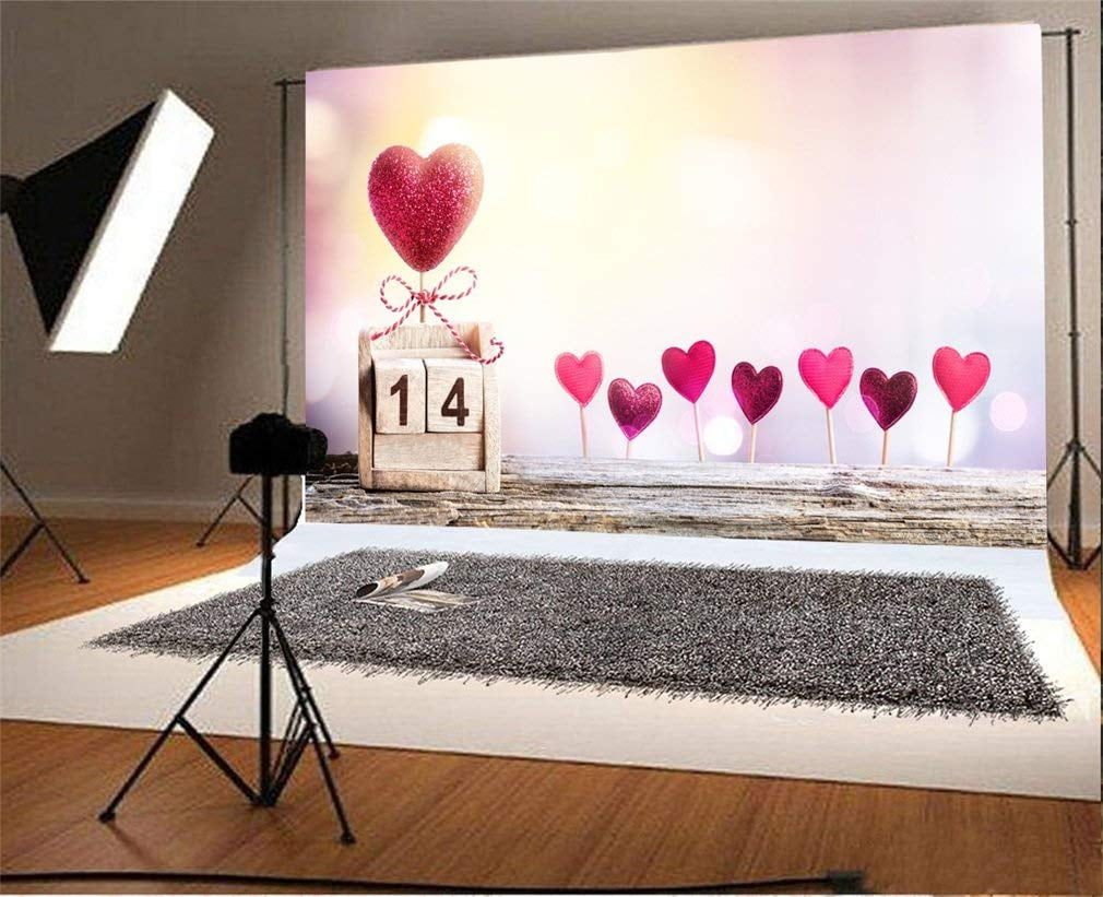 ABPHOTO 7x5ft Photography Backdrop Romantic Valentine's Day Calendar ...