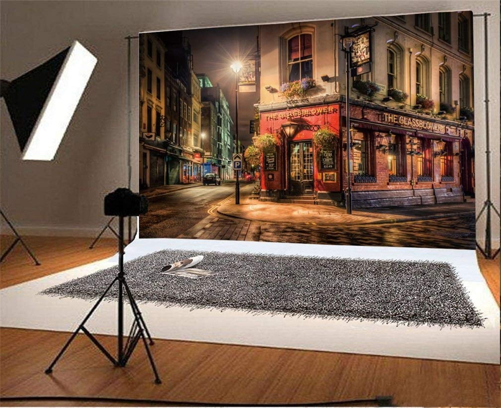 ABPHOTO 7x5ft Photography Backdrop Street Shop The Glassblower Road ...