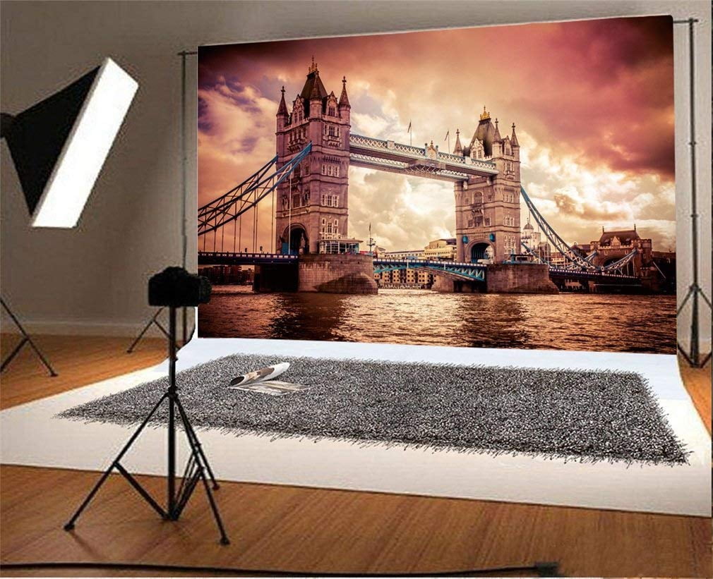 ABPHOTO 7x5ft Photography Backdrop Tower Bridge London UK Famous ...