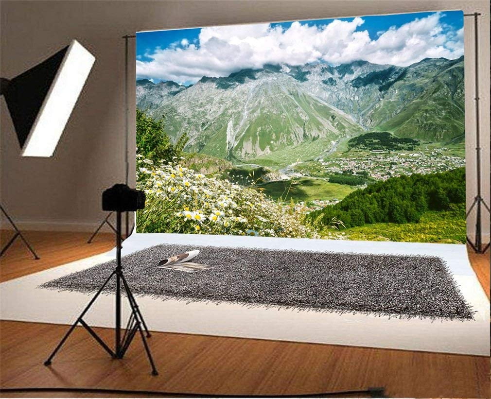 ABPHOTO 7x5t Photography Backdrop Nature Landscape Elegant Mountain ...
