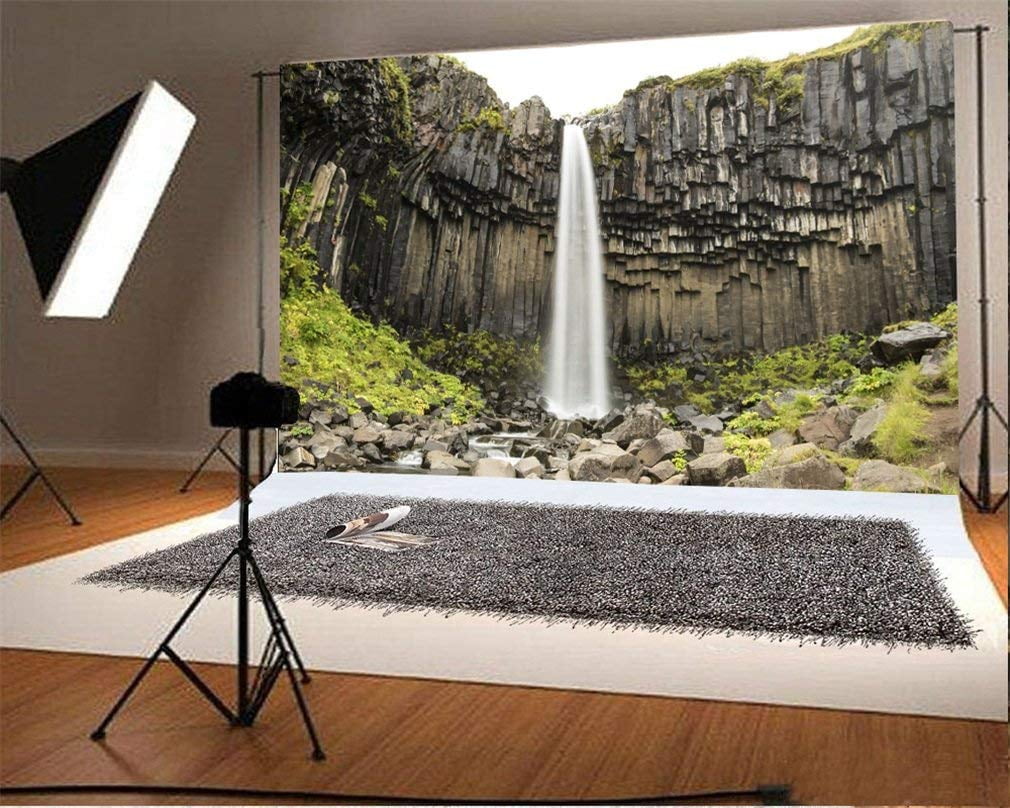 ABPHOTO 7x5t Photography Backdrop Skaftafell Waterfall Long Exposure ...