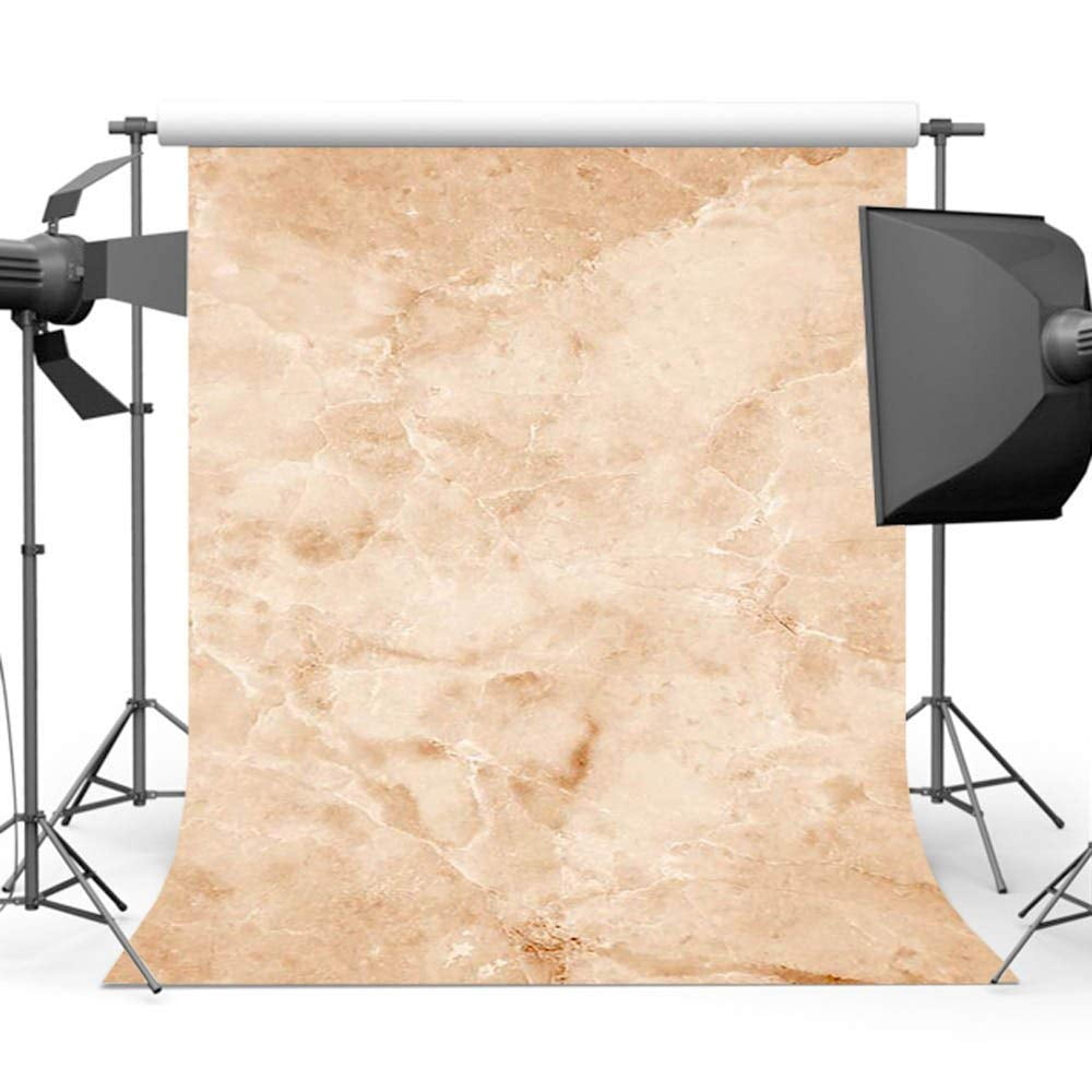 ABPHOTO Polyester 5x7 Backdrop Yellow Marble Texture Photography ...
