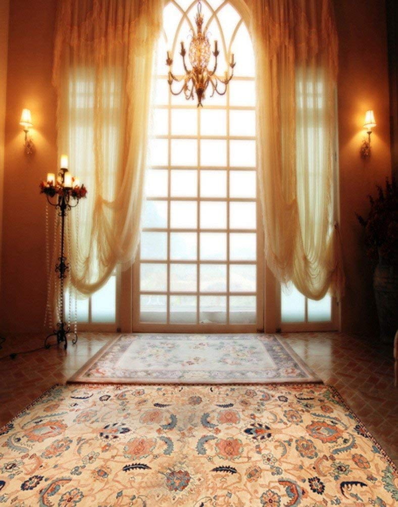 ABPHOTO Polyester 5x7ft 3D Vision Wall Window Floor Interior Room Scene ...