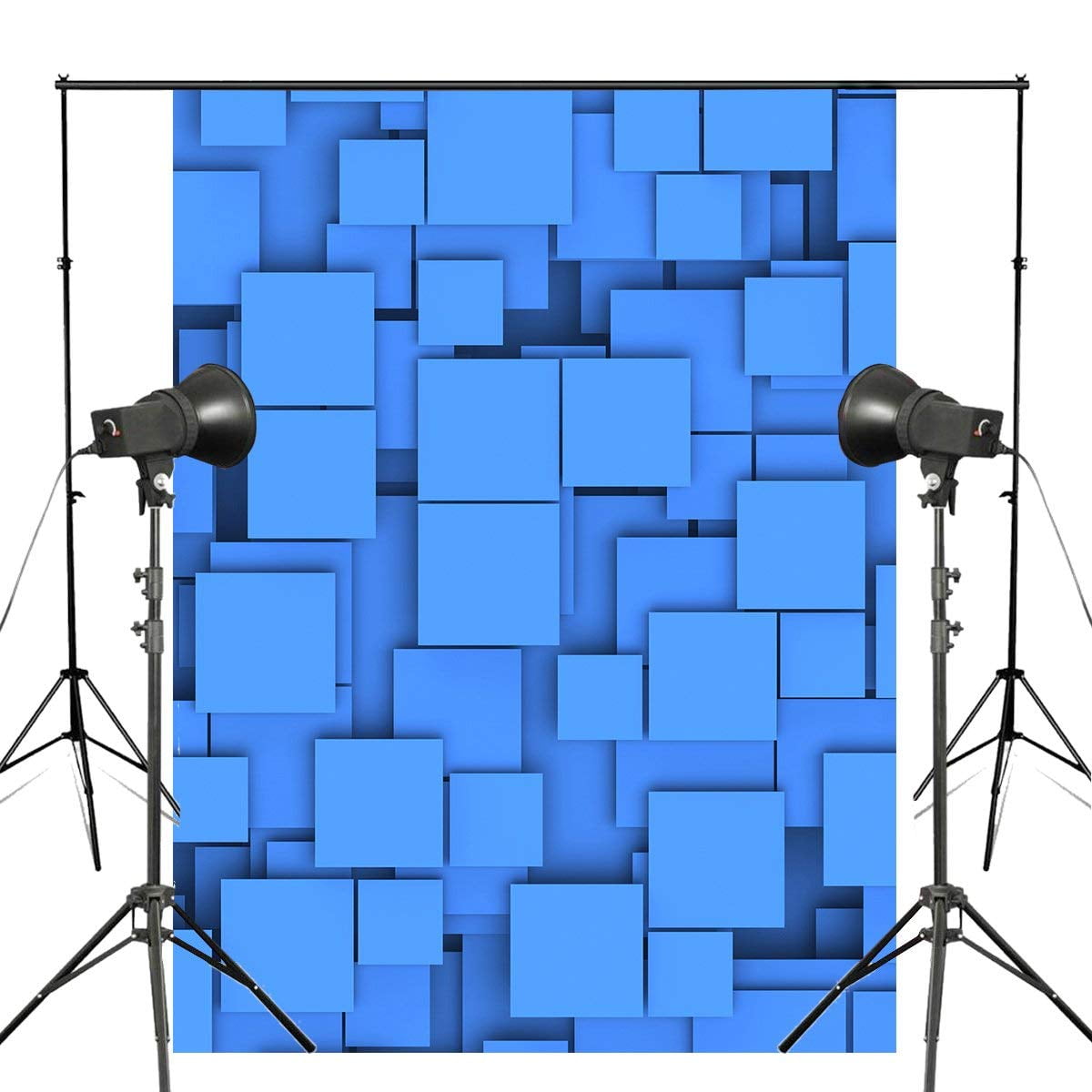 ABPHOTO Polyester 5x7ft Abstract 3D Light Blue Photography Backdrop ...