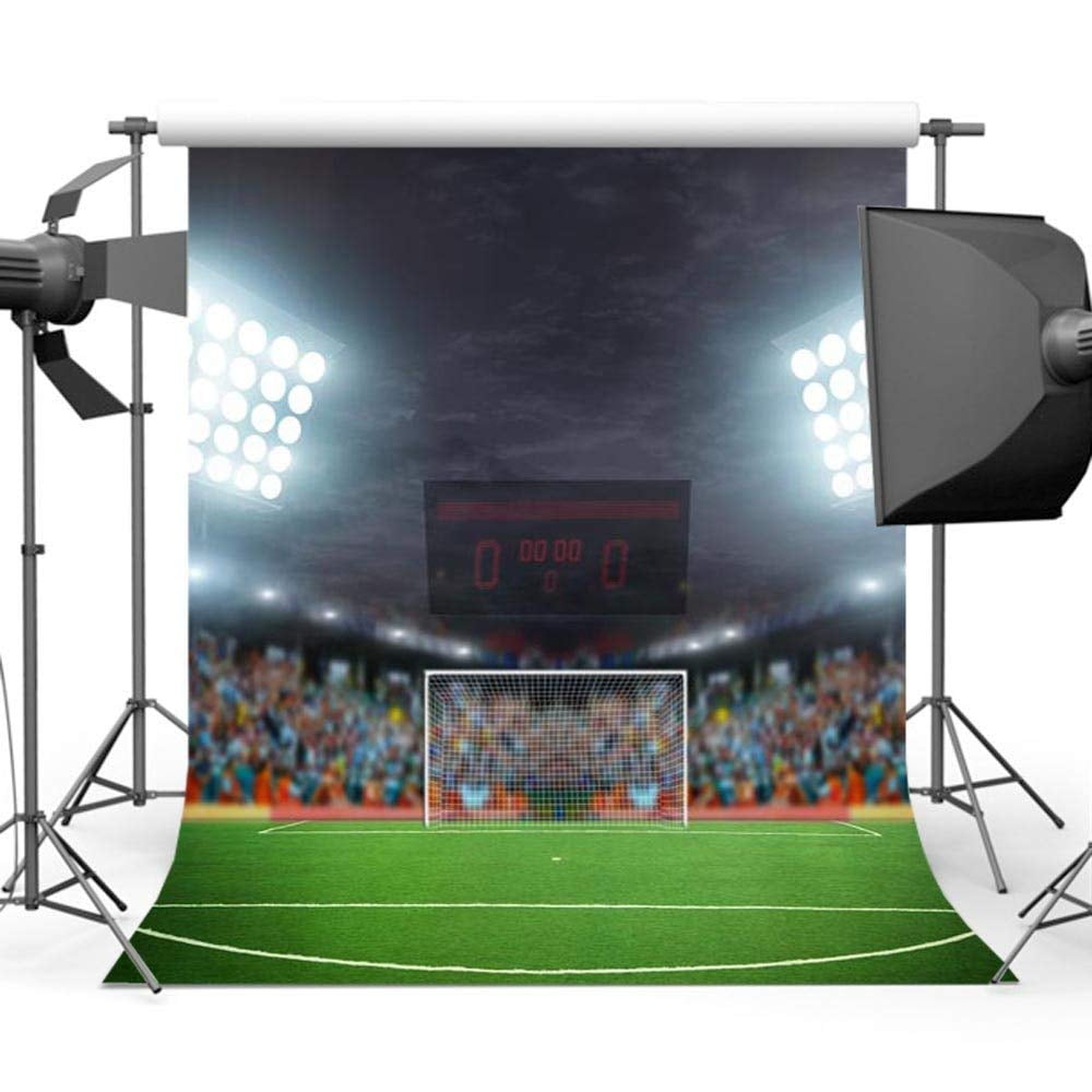 ABPHOTO Polyester 5x7ft Backdrops Football Field Background Backdrop ...