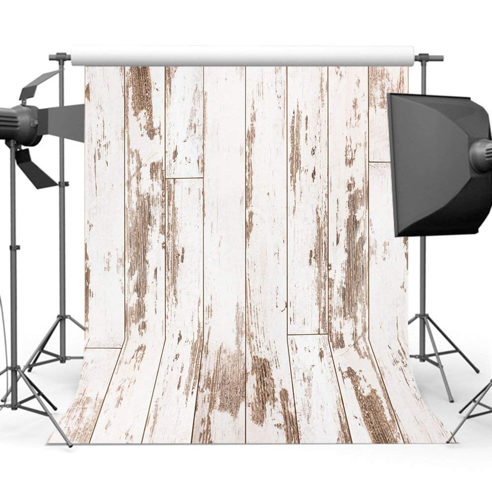 ABPHOTO Polyester 5x7ft Backdrops Vintage Wooden Floor Background ...