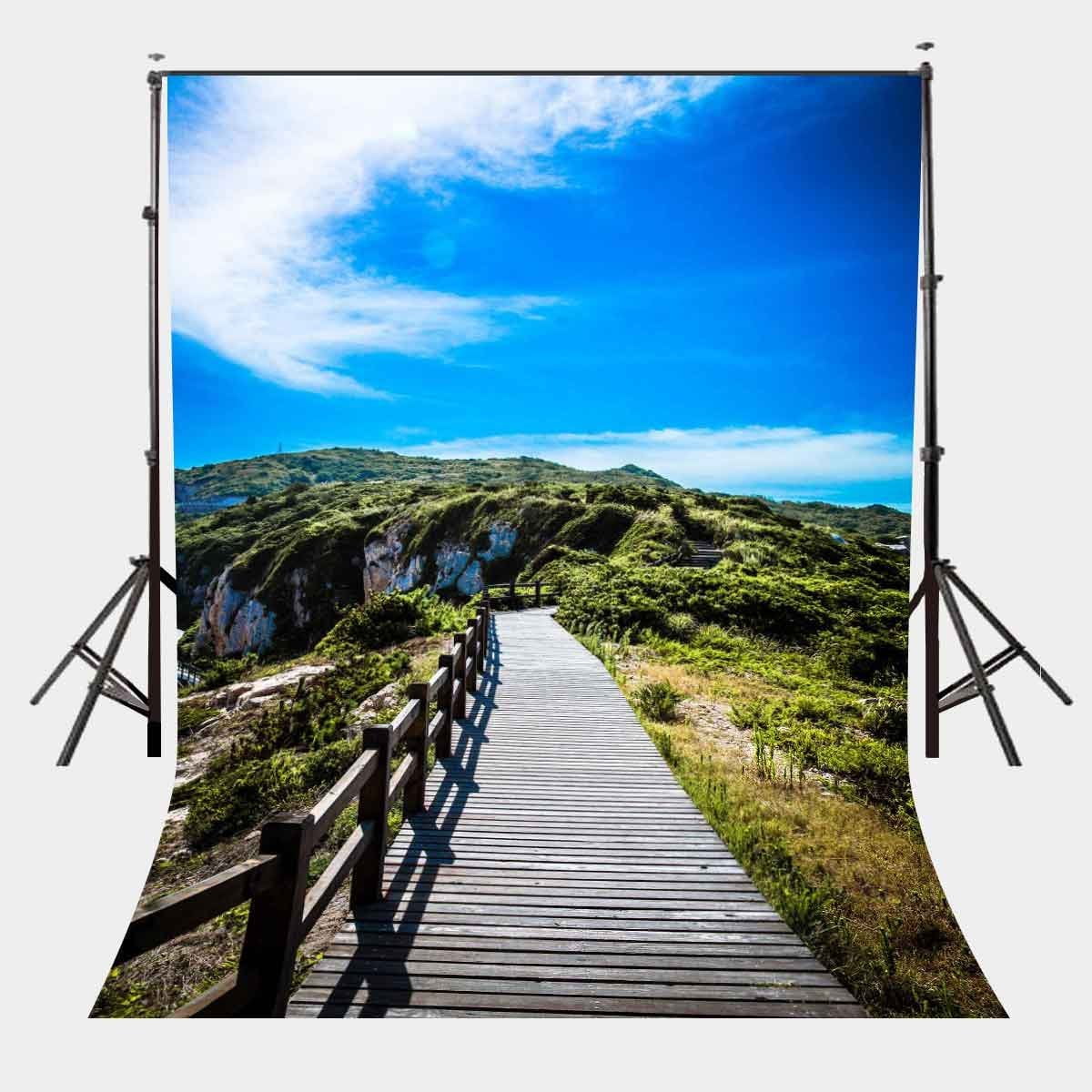 ABPHOTO Polyester 5x7ft Beautiful Natural Mountain Scene Backdrop Rich ...