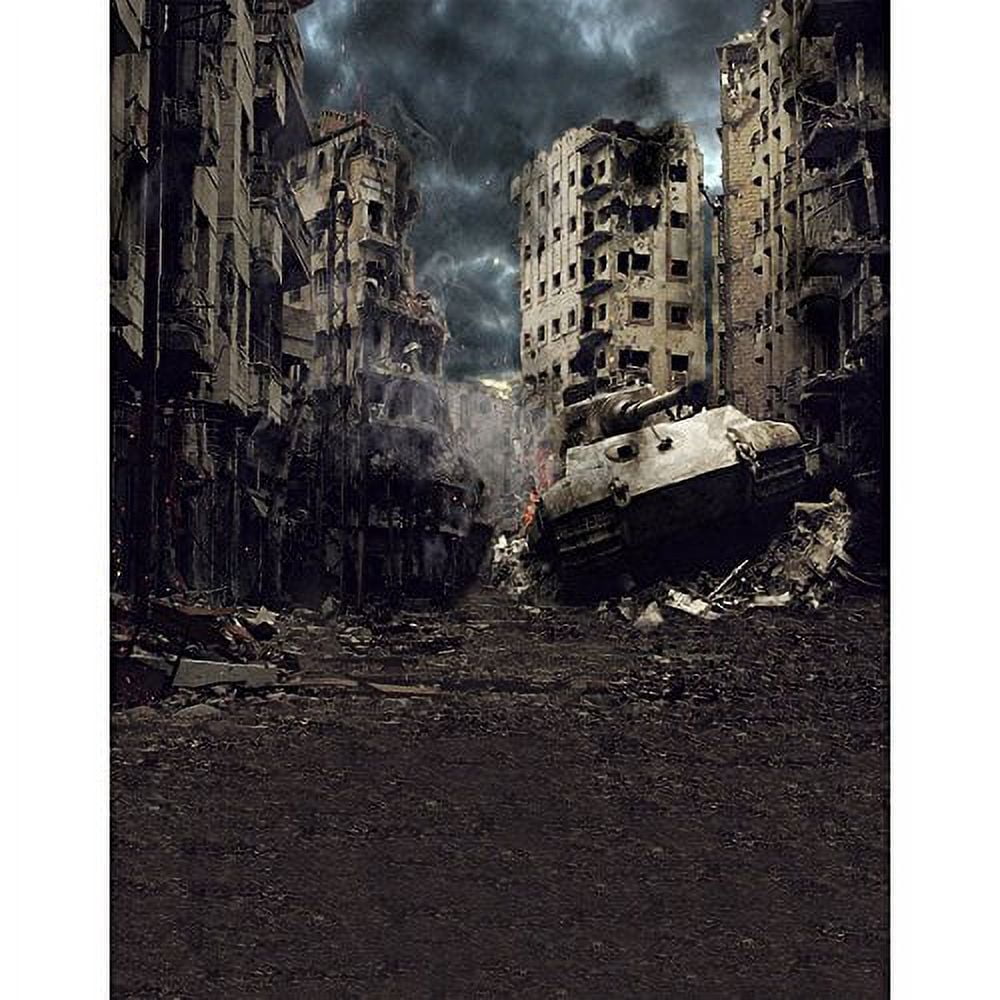 ABPHOTO Polyester 5x7ft Broken Wall Tank Poor City Photography Studio ...