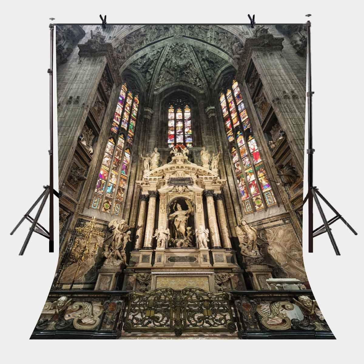ABPHOTO Polyester 5x7ft Church Backdrop Holy Church Photography ...