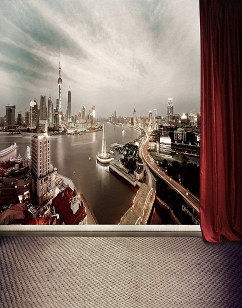 ABPHOTO Polyester 5x7ft City Tall Building Photography Backdrops Photo ...