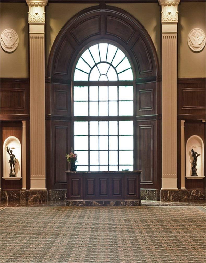 ABPHOTO Polyester 5x7ft Classic Hall Photography Backdrops Photo Props ...