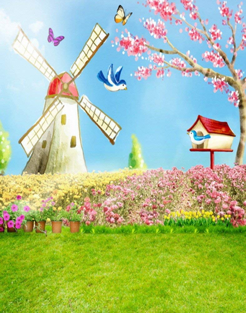 ABPHOTO Polyester 5x7ft Cloth Outdoor Kids Baby Portrait Picuture ...