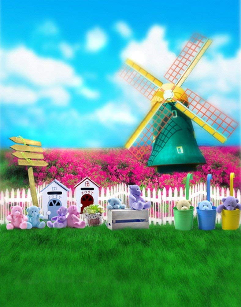 ABPHOTO Polyester 5x7ft Cloth Outdoor Kids Baby Portrait Picuture ...