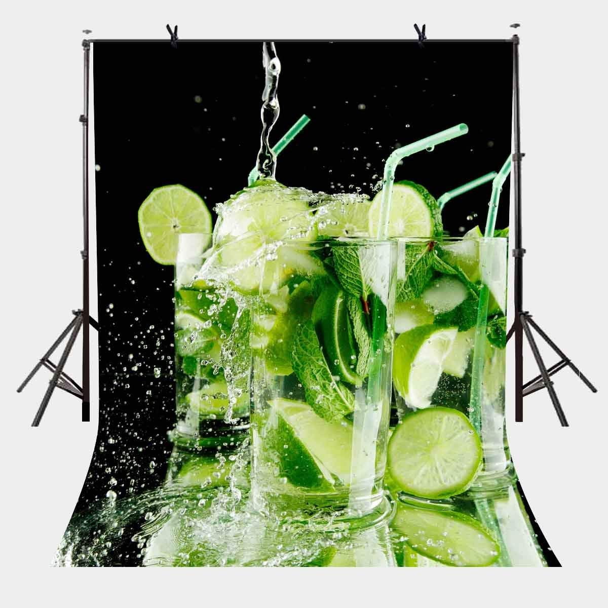 ABPHOTO Polyester 5x7ft Creative Advertising Backdrop Fresh Juice ...