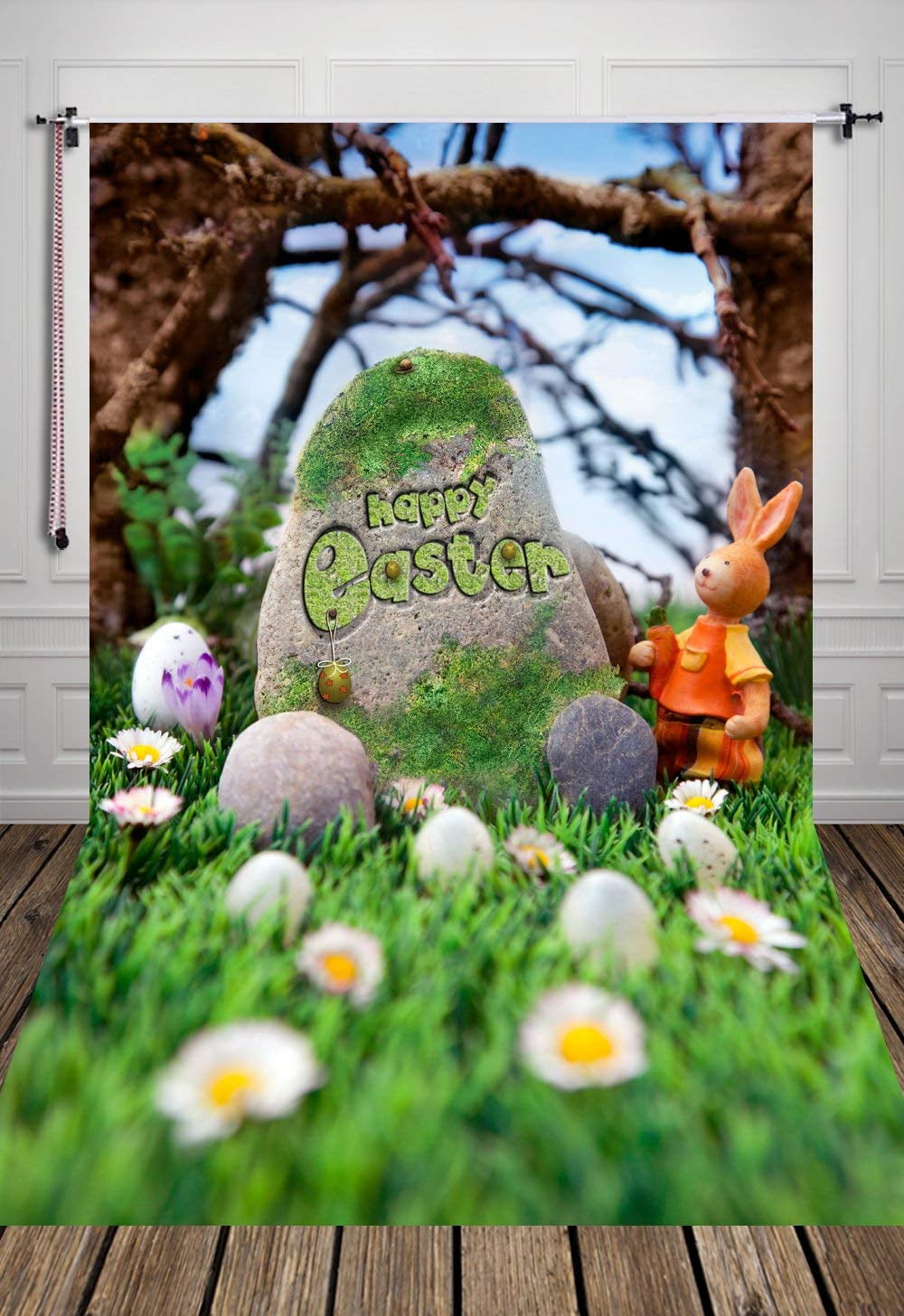 ABPHOTO Polyester 5x7ft Easter Day Backdrop For Childrens Photography ...