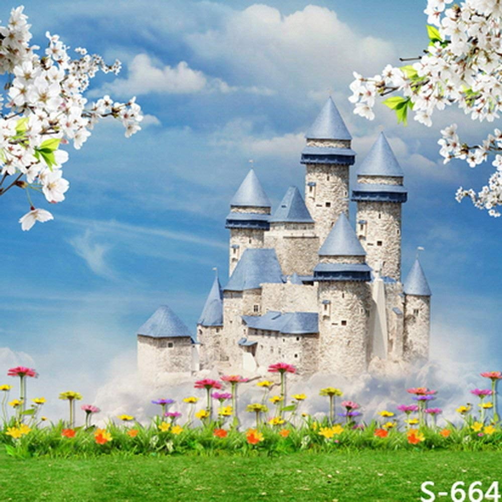 ABPHOTO Polyester 5x7ft Fairy Tale Old Castle Photography Studio ...