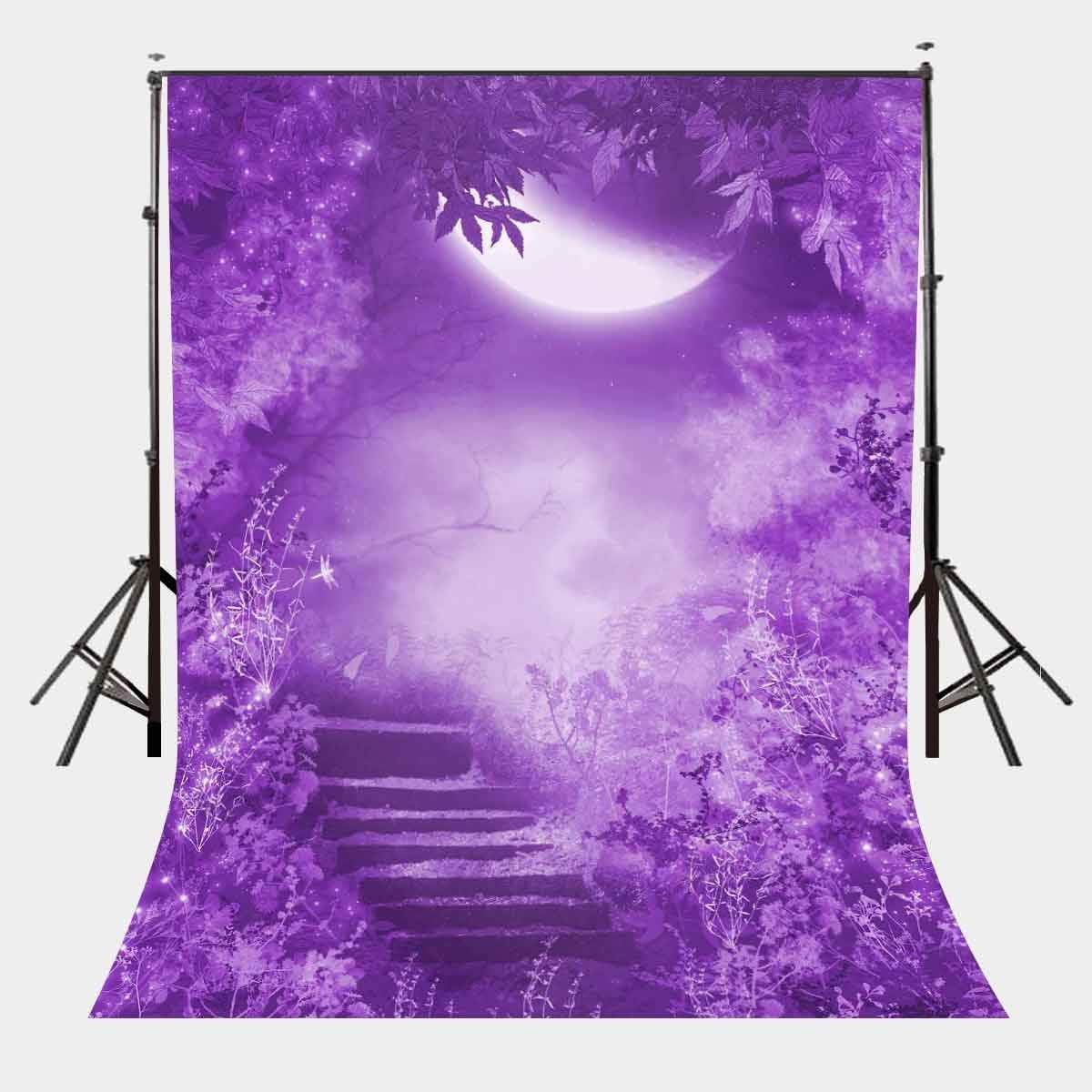 ABPHOTO Polyester 5x7ft Fantastic Night Scene Backdrop Ultraviolet ...