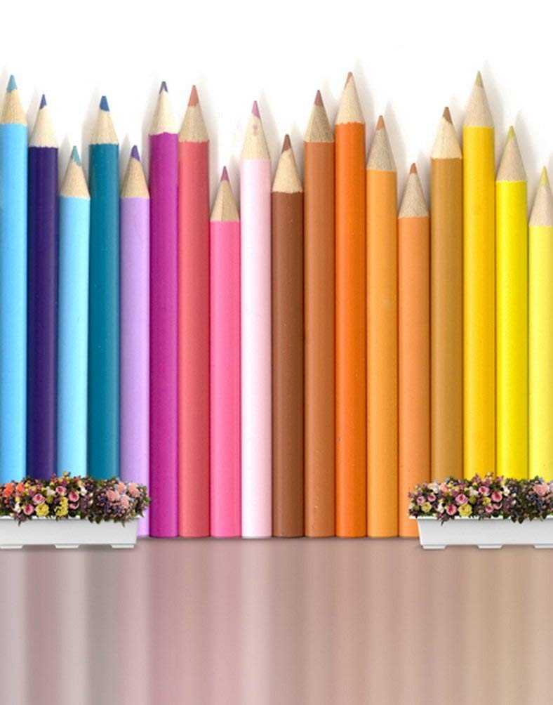 ABPHOTO Polyester 5x7ft Flowers Pencil Photography Backdrops Photo ...