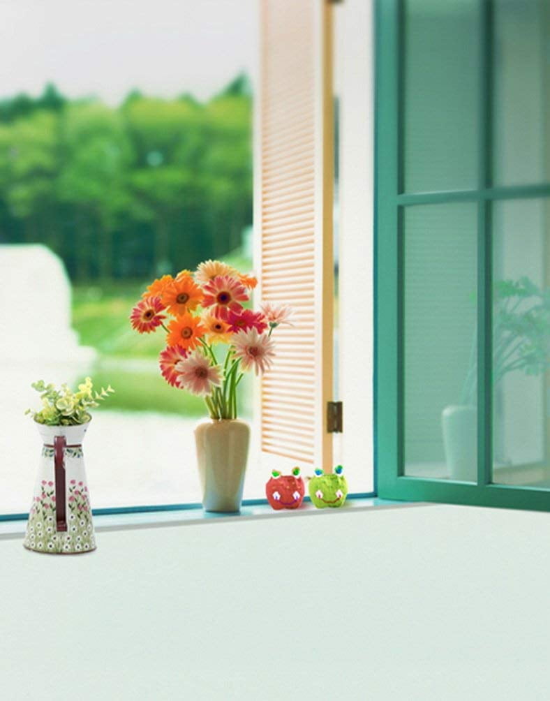 ABPHOTO Polyester 5x7ft Flowers Window Photography Backdrops Photo ...