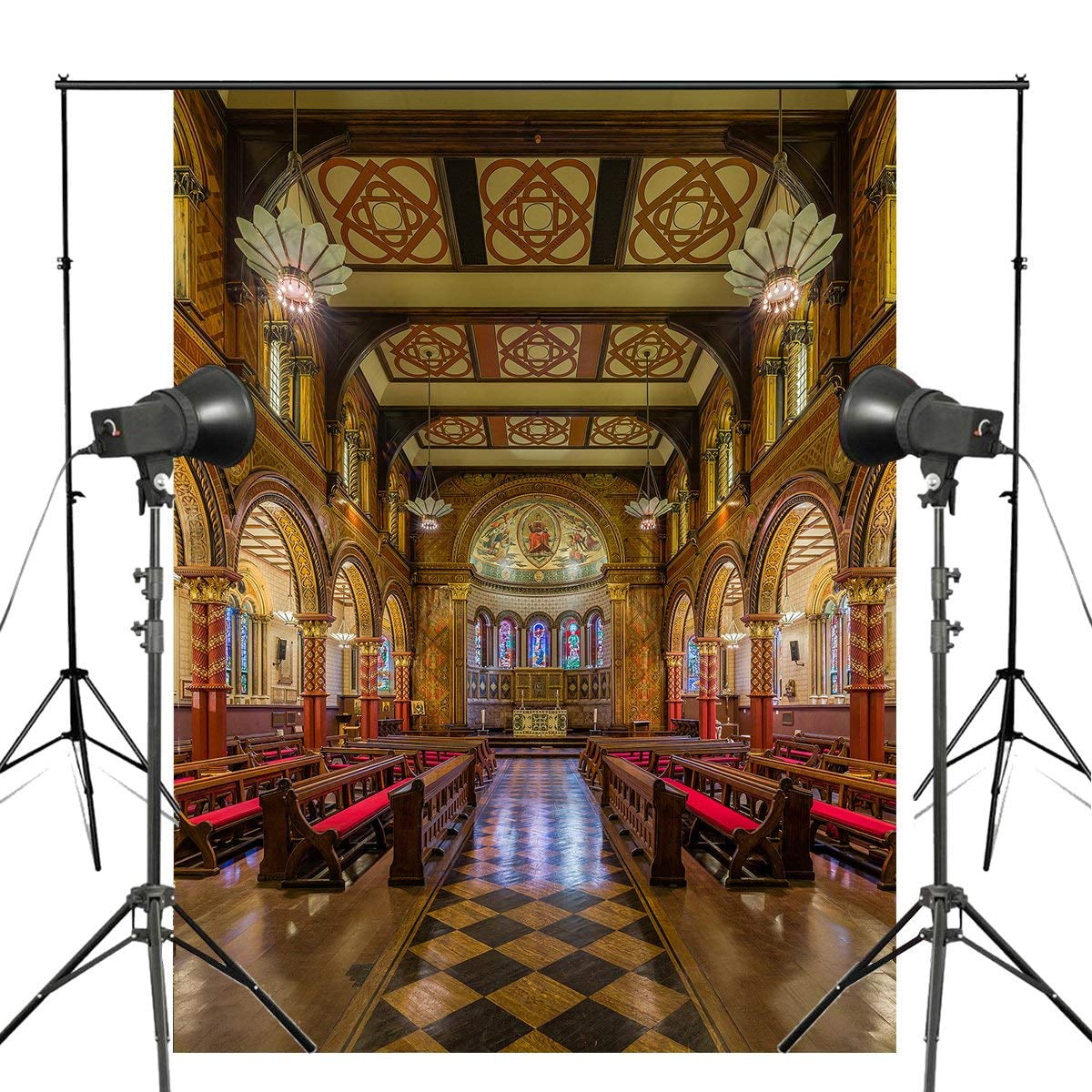 ABPHOTO Polyester 5x7ft Gorgeous London Chapel Photo Background British ...