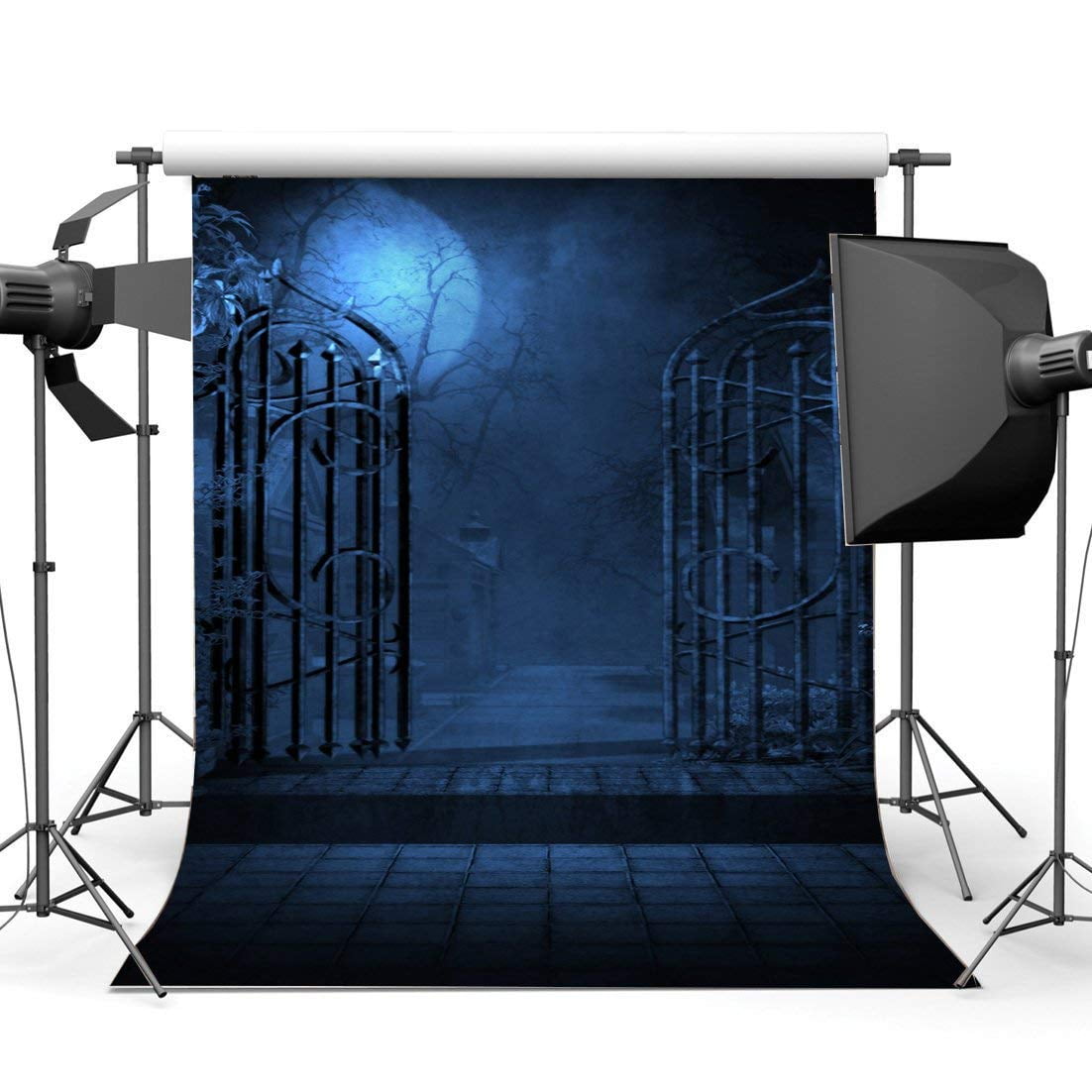ABPHOTO Polyester 5x7ft Gothic Backdrop Gloomy Jungle Forest Backdrops ...