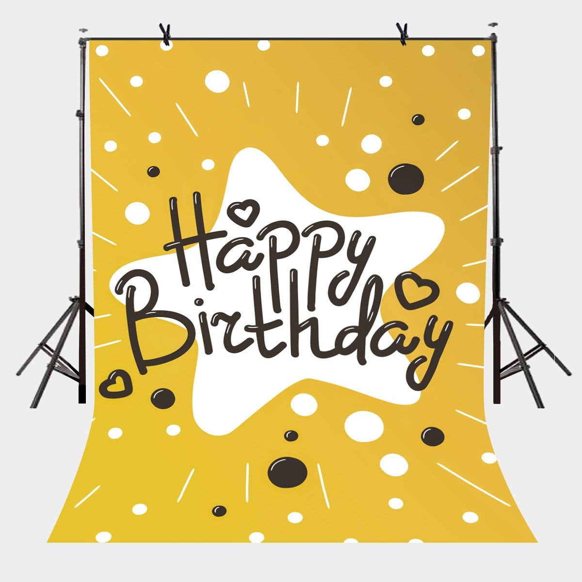 ABPHOTO Polyester 5x7ft Happy Birthday Photography Background Cute ...