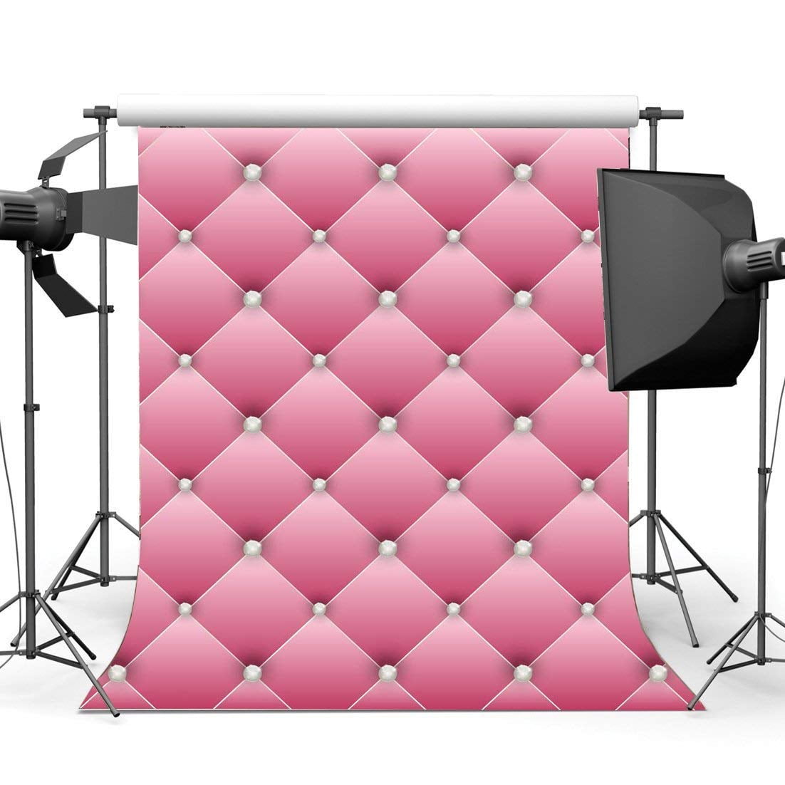 ABPHOTO Polyester 5x7ft Headboard Backdrop Luxurious Leather Backdrops ...