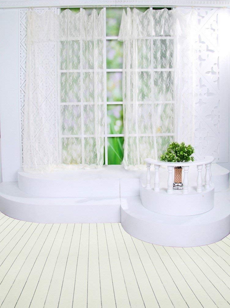 ABPHOTO Polyester 5x7ft Indoor Room Scene Window Floor Wedding Photo ...