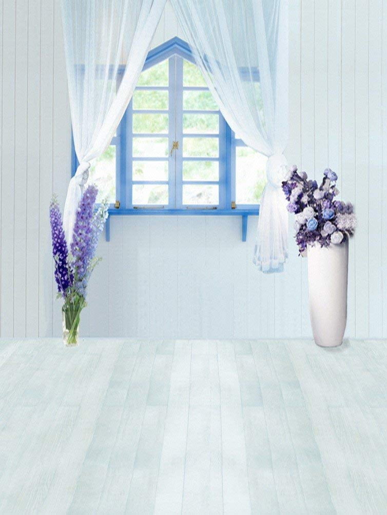 ABPHOTO Polyester 5x7ft Indoor Room Scene Window Floor Wedding Photo ...