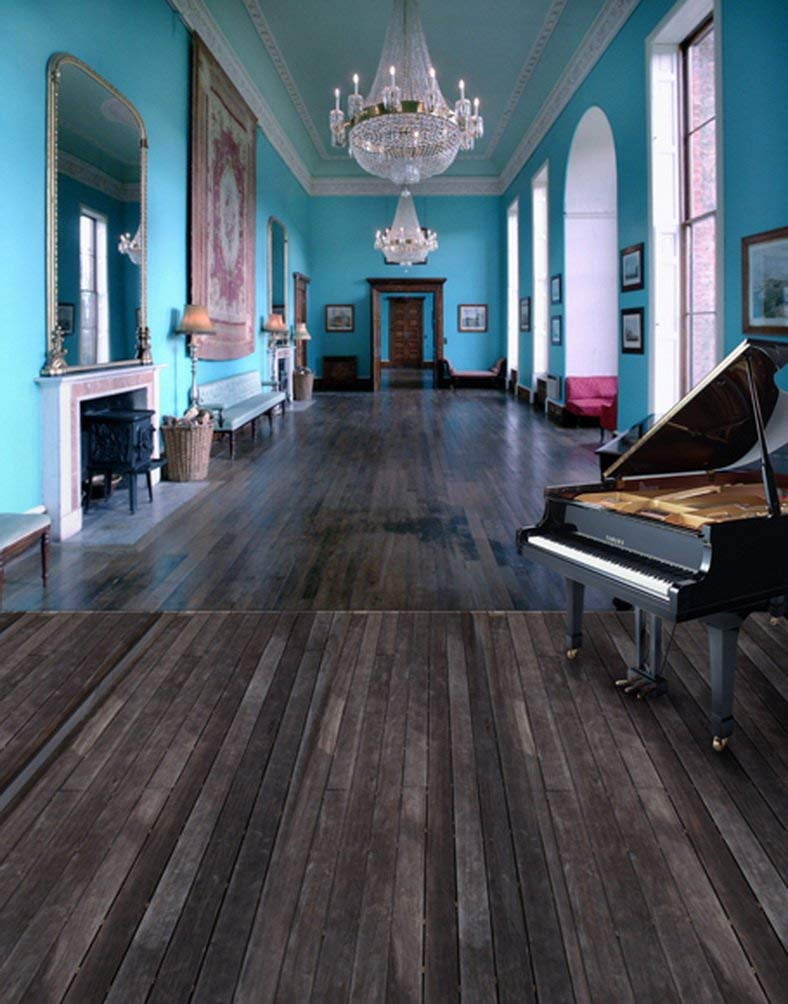 ABPHOTO Polyester 5x7ft Living Floor Wooden Room Photography Backdrops ...