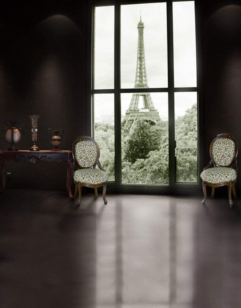 ABPHOTO Polyester 5x7ft Living Room Tower Photography Backdrops Photo ...